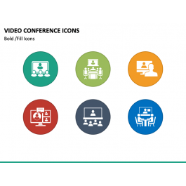 Video Conference Icons for PowerPoint and Google Slides - PPT Slides