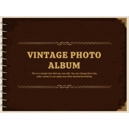 Free Vintage Photo Album Presentation Theme for PowerPoint and Google ...
