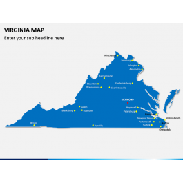 Virginia Map for PowerPoint and Google Slides - PPT Slides