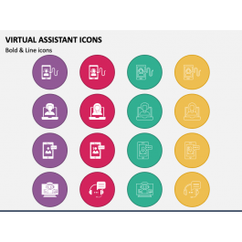 Virtual Assistant Icons for PowerPoint and Google Slides - PPT Slides