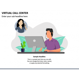 Virtual Call Center PowerPoint and Google Slides Template - PPT Slides