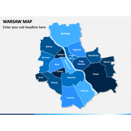 Warsaw Map for PowerPoint and Google Slides - PPT Slides