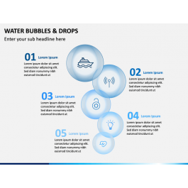 Water Bubbles and Drops PowerPoint and Google Slides Template - PPT Slides