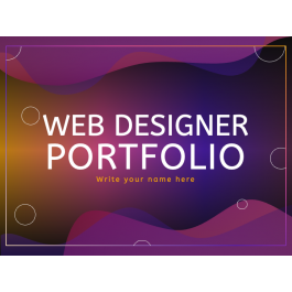 Web Designer Portfolio Presentation for PowerPoint and Google Slides ...