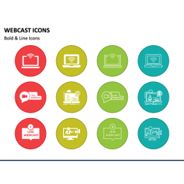 Webcast Icons for PowerPoint and Google Slides - PPT Slides