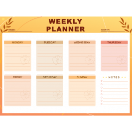 Weekly Schedule PowerPoint and Google Slides Template - PPT Slides