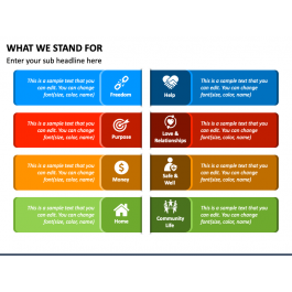 What We Stand for PowerPoint and Google Slides Template - PPT Slides