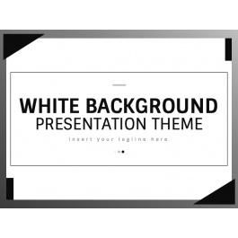 White Background Presentation Theme for PowerPoint and Google Slides