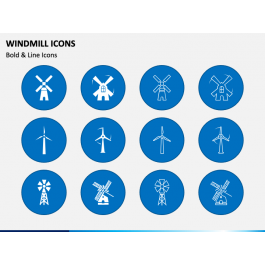 Windmill Icons for PowerPoint and Google Slides - PPT Slides