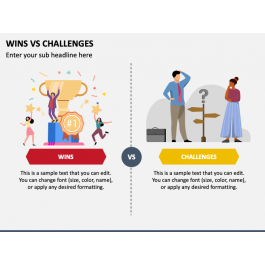 Wins Vs Challenges PowerPoint and Google Slides Template - PPT Slides