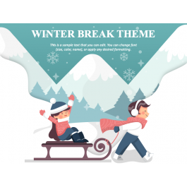 Free Winter Break Presentation Theme for PowerPoint and Google Slides