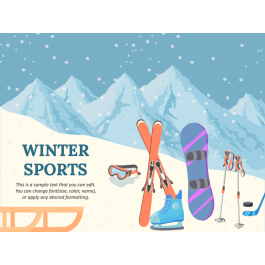 Free Winter Sports Presentation Theme for PowerPoint and Google Slides