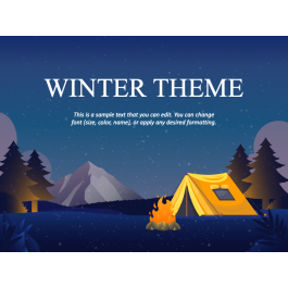 Free Winter Presentation Theme for PowerPoint and Google Slides