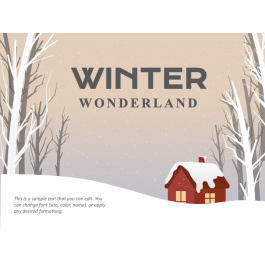 Free Winter Wonderland Presentation Theme for PowerPoint and Google Slides