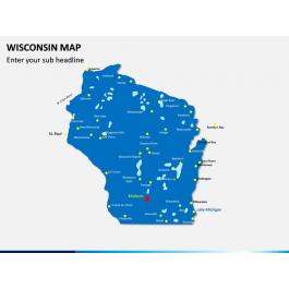 Wisconsin Map for PowerPoint and Google Slides - PPT Slides