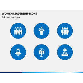 Women Leadership Icons for PowerPoint and Google Slides - PPT Slides