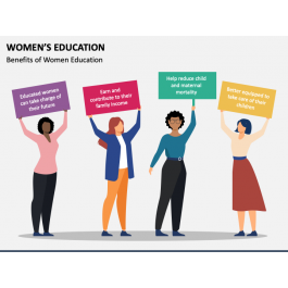 Women's Education PowerPoint and Google Slides Template - PPT Slides