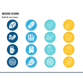 Wood Icons for PowerPoint and Google Slides - PPT Slides