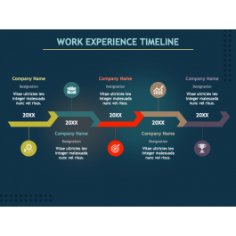 Work Experience Timeline PowerPoint and Google Slides Template - PPT Slides
