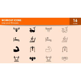 Workout Icons for PowerPoint and Google Slides