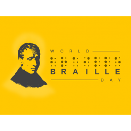 Free World Braille Day PowerPoint Template and Google Slides Theme