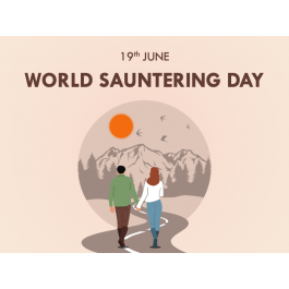 Free - World Sauntering Day PowerPoint Template and Google Slides Theme