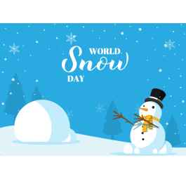 Free World Snow Day PowerPoint Template and Google Slides Theme