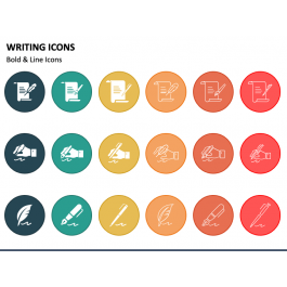 Writing Icons for PowerPoint and Google Slides - PPT Slides