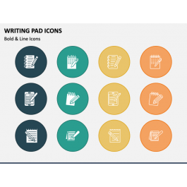 Writing Pad Icons for PowerPoint and Google Slides - PPT Slides