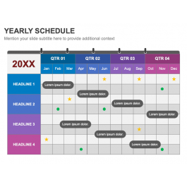 Yearly Schedule PowerPoint and Google Slides Template - PPT Slides