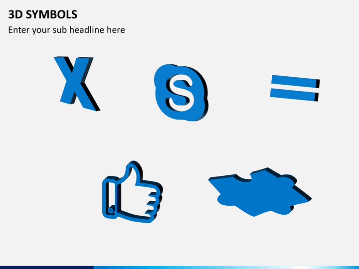 3D Symbols PowerPoint and Google Slides Template - PPT Slides