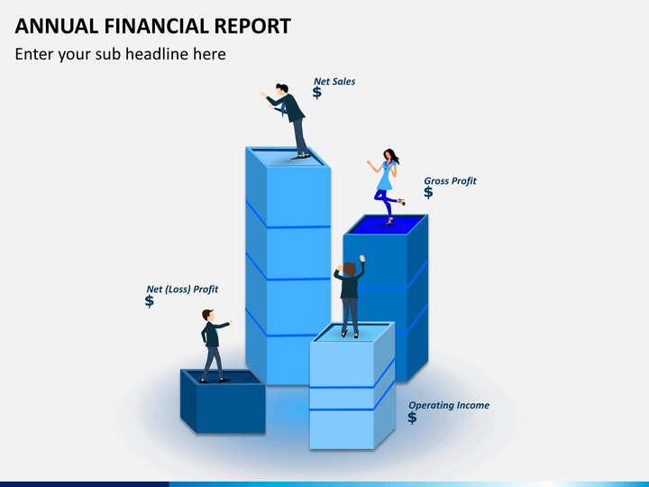Annual Financial Report PowerPoint Template - PPT Slides