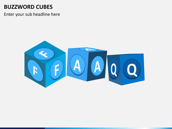 Buzzword Cubes for PowerPoint - PPT Slides