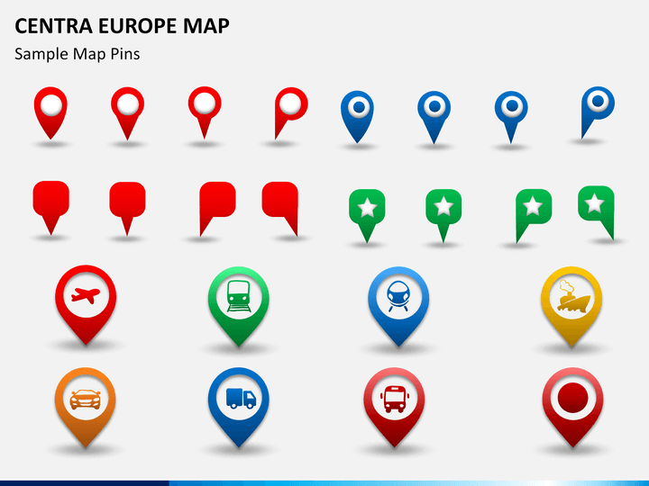 Central Europe Map for PowerPoint and Google Slides - PPT Slides