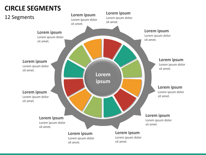 Circle Segments Diagram PowerPoint | SketchBubble