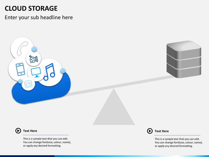 Cloud Storage PowerPoint and Google Slides Template - PPT Slides
