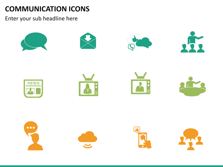 Communication Icons PowerPoint | SketchBubble