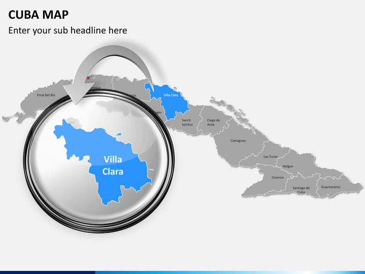Cuba Map for PowerPoint and Google Slides - PPT Slides