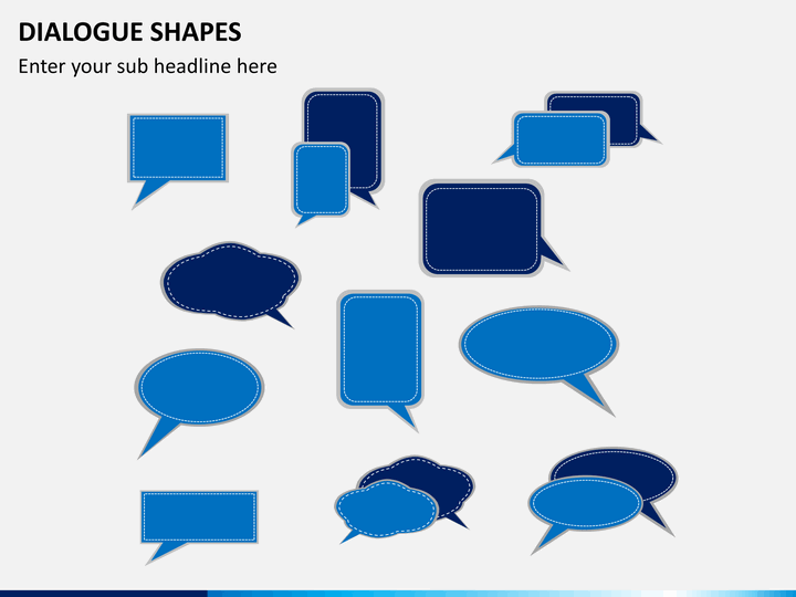 Dialogue Shapes PowerPoint and Google Slides Template - PPT Slides