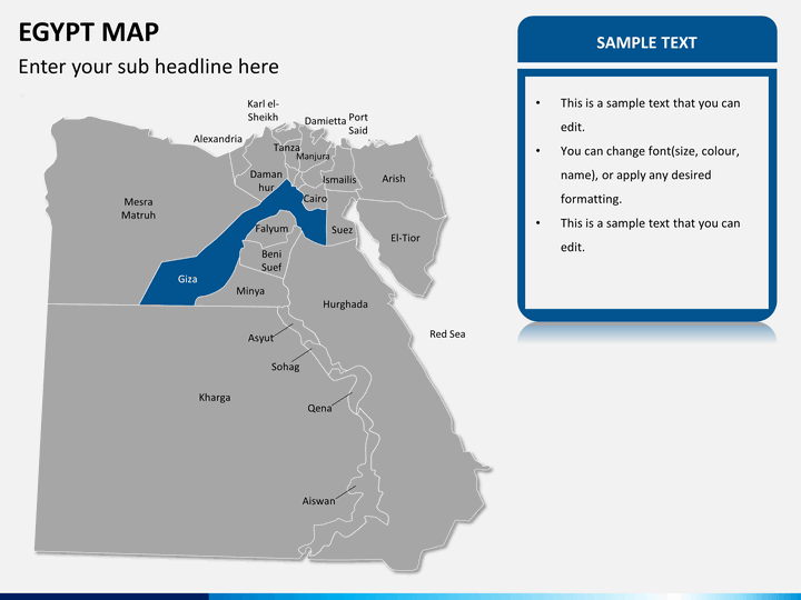 Egypt Map for PowerPoint and Google Slides - PPT Slides
