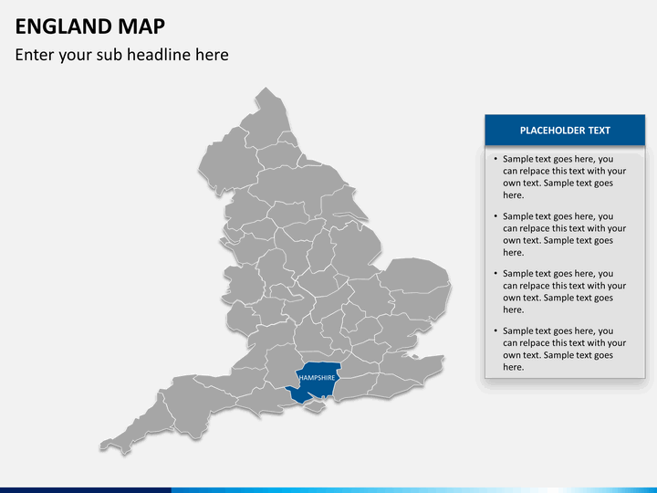 England Map Template for PowerPoint and Google Slides - PPT Slides
