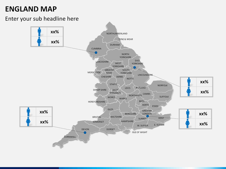 England Map Template for PowerPoint and Google Slides - PPT Slides