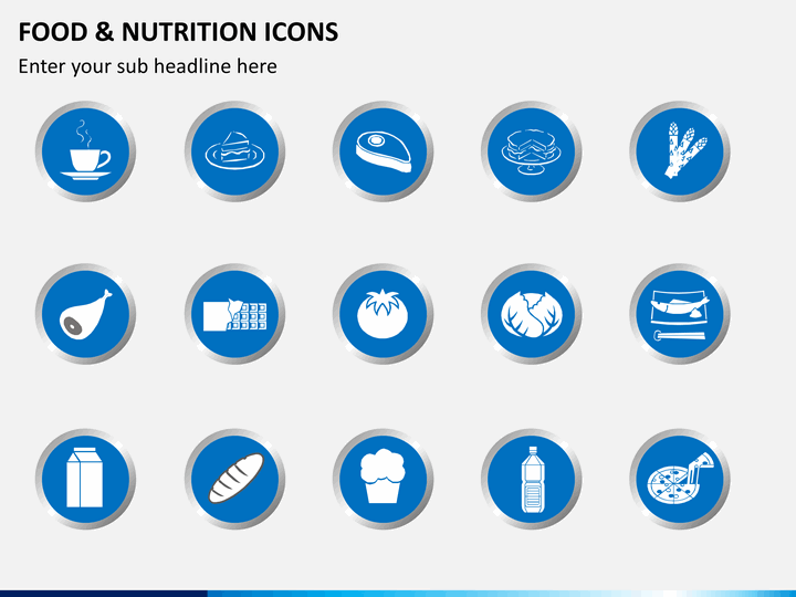 Food & Nutrition Icons for PowerPoint and Google Slides - PPT Slides