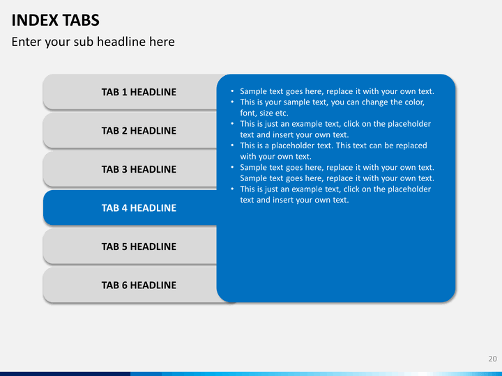 Index Tabs for PowerPoint - PPT Slides