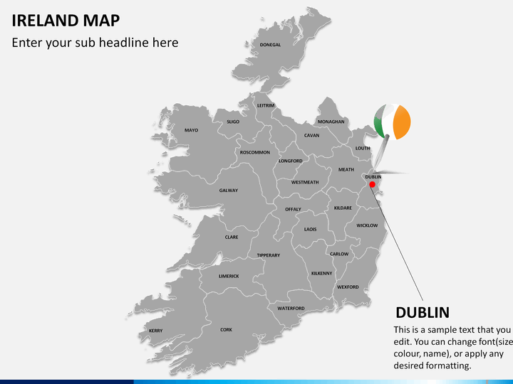 Ireland Map for PowerPoint and Google Slides - PPT Slides