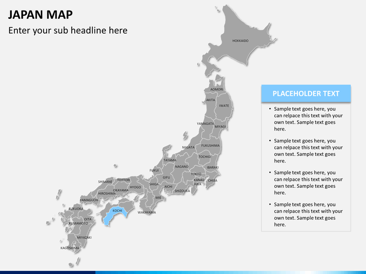 Japan Map for PowerPoint and Google Slides - PPT Slides