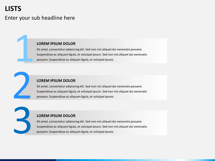 Lists PowerPoint and Google Slides Template - PPT Slides
