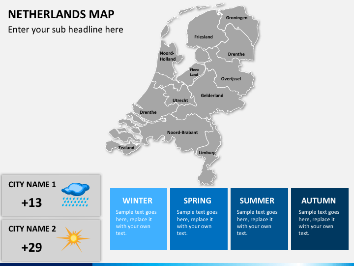 Netherlands Map for PowerPoint and Google Slides - PPT Slides
