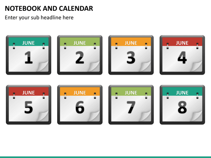 Notebook and Calendar PowerPoint | SketchBubble