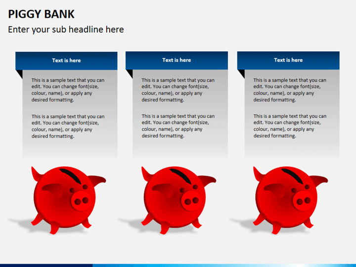 Piggy Bank PowerPoint and Google Slides Template - PPT Slides